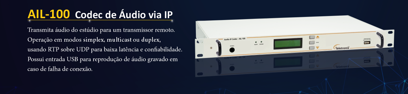 Equipamentos para emissoras de rádio FM, AM e TV - Teletronix
